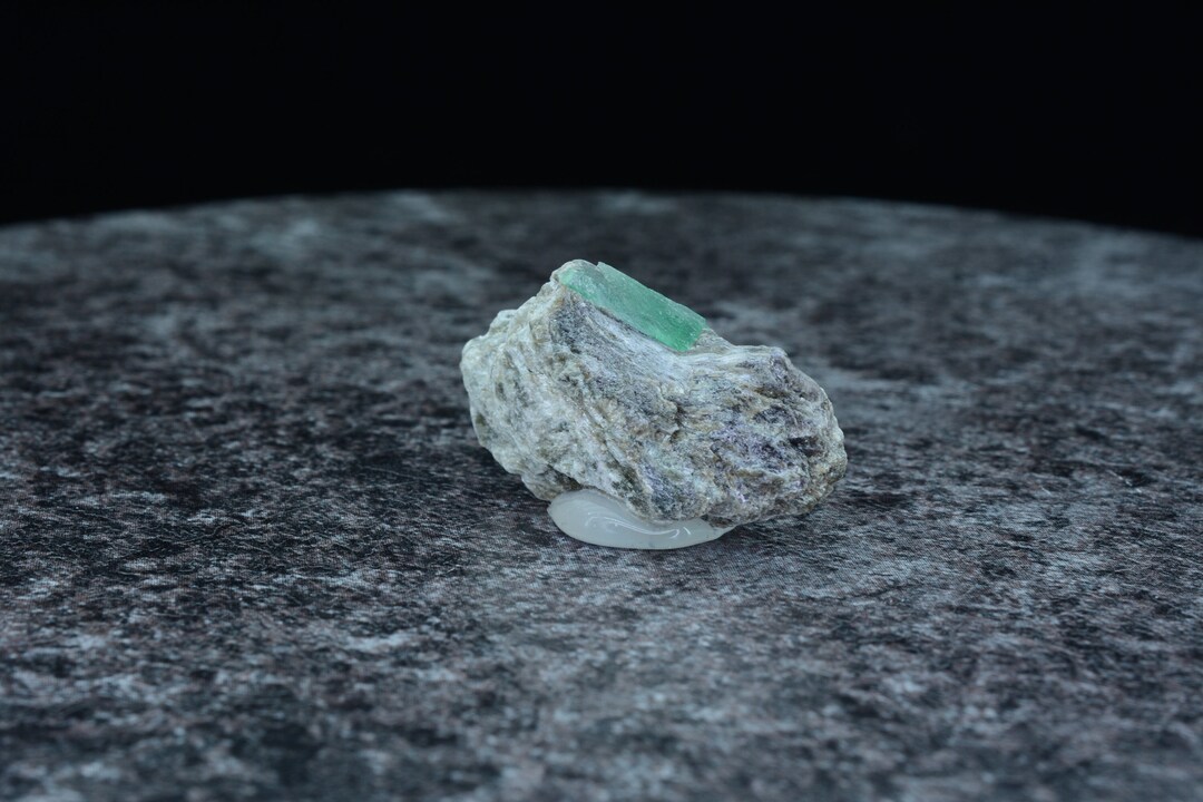 Rare Rarity, Emerald on Biotite Slate Matrix, Emerald Grade Habachtal ...