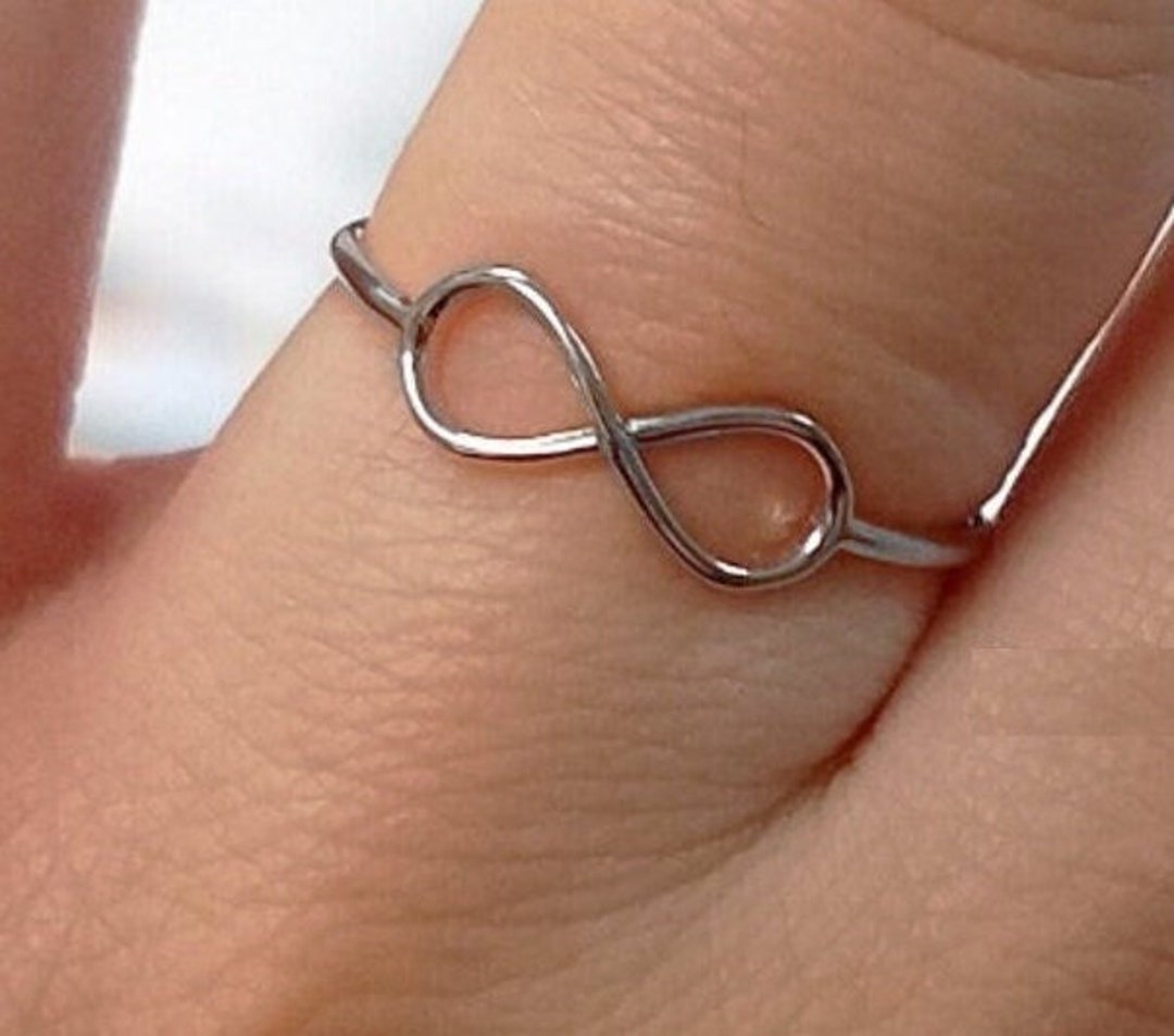 Simple Infinity Silver Ring, Infinity Ring, Womens Infinity Silver Ring ...