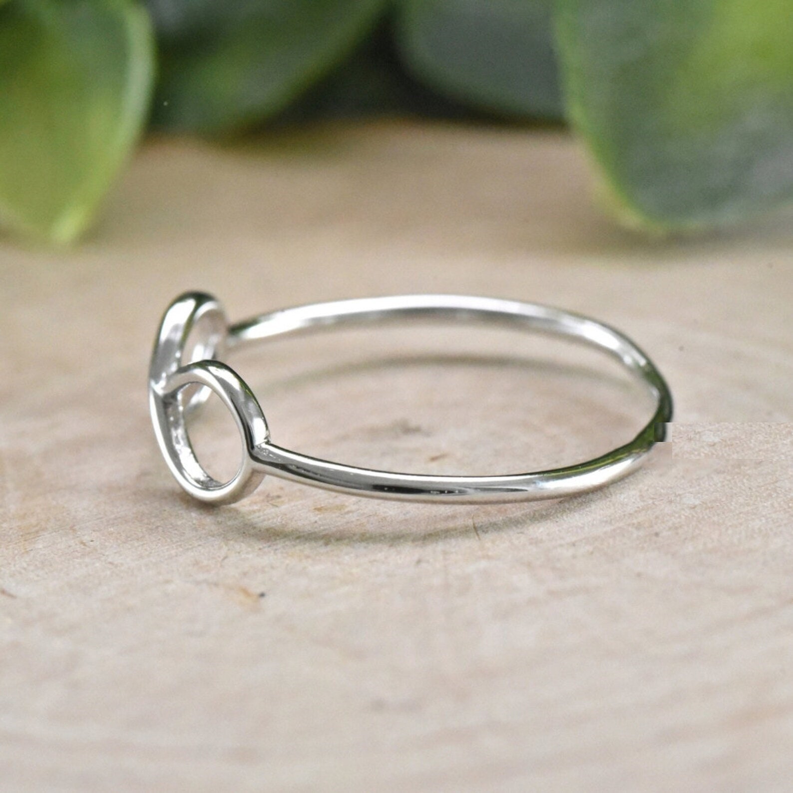 Simple Infinity Silver Ring, Infinity Ring, Womens Infinity Silver Ring ...
