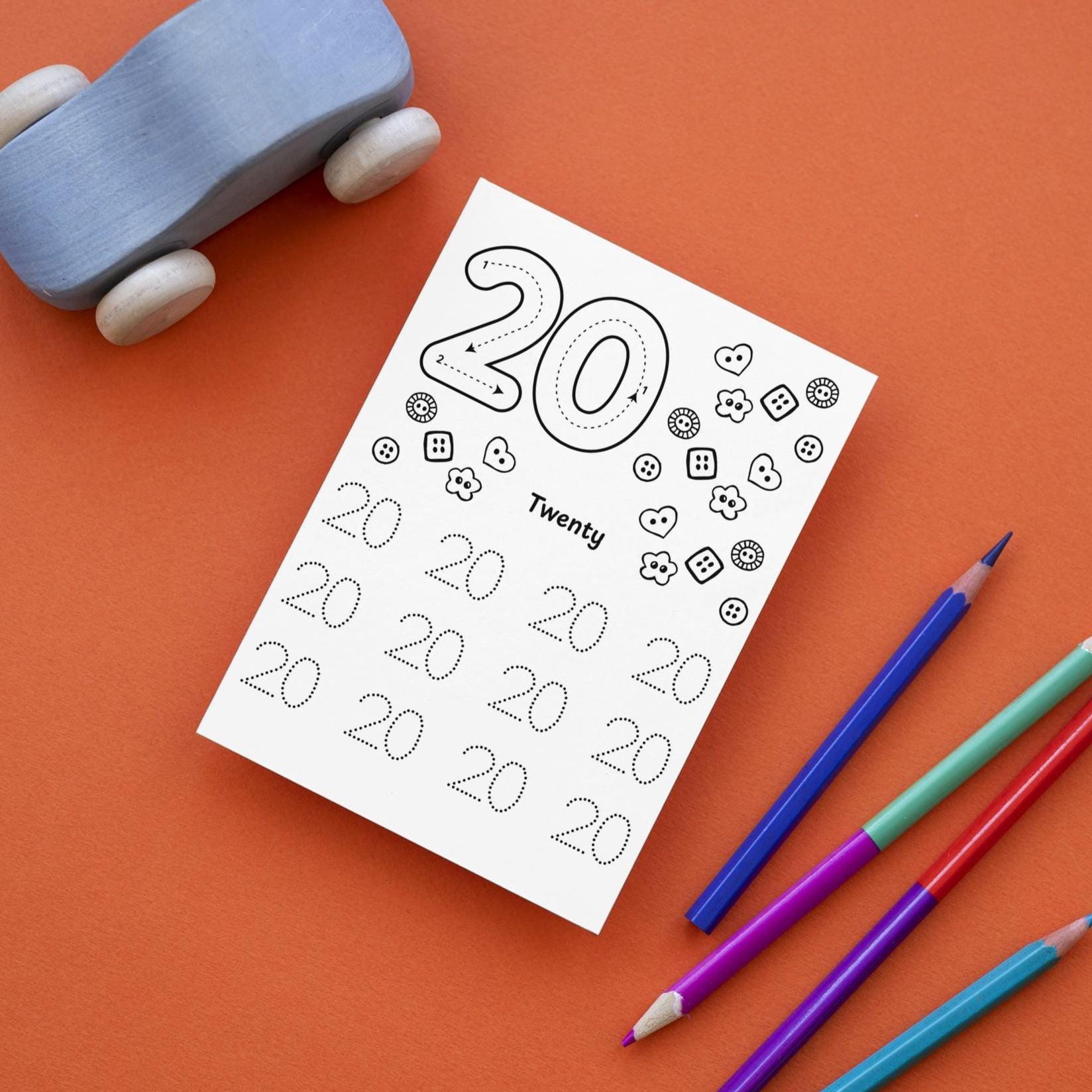 Tracing Numbers 0-100 Worksheets | Number Tracing & Coloring Pages ...