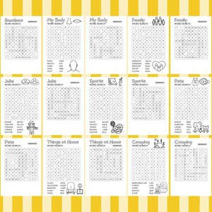 Printable Word Search Bundle for Kids – 20 Themes + Answer Keys ...