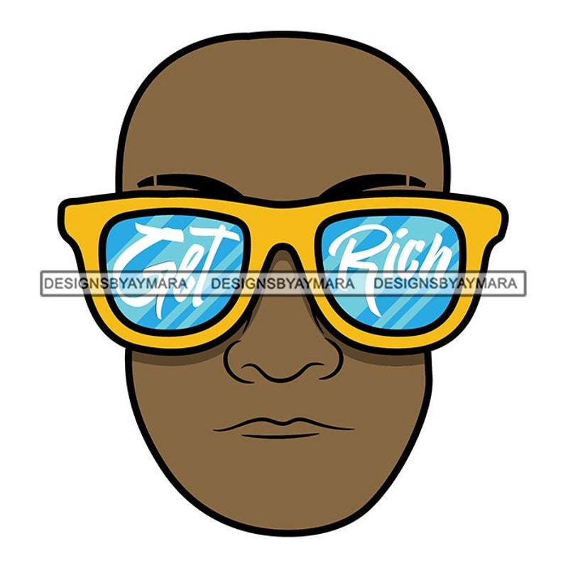 Black Bald Head Men Svg - Etsy