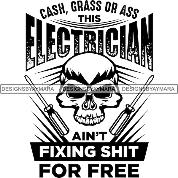 Electrician Skull - Etsy