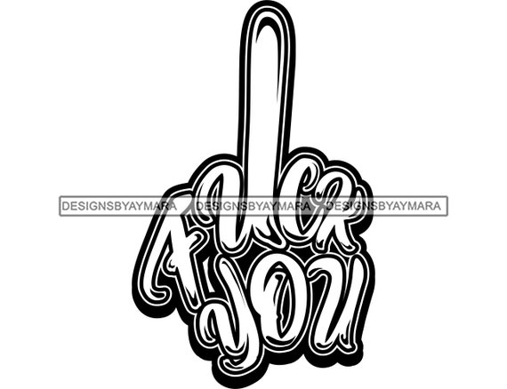 Middle Finger Text Symbol
