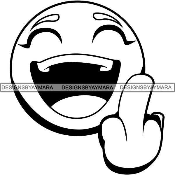 Middle Finger With Tattoo Clipart - Etsy