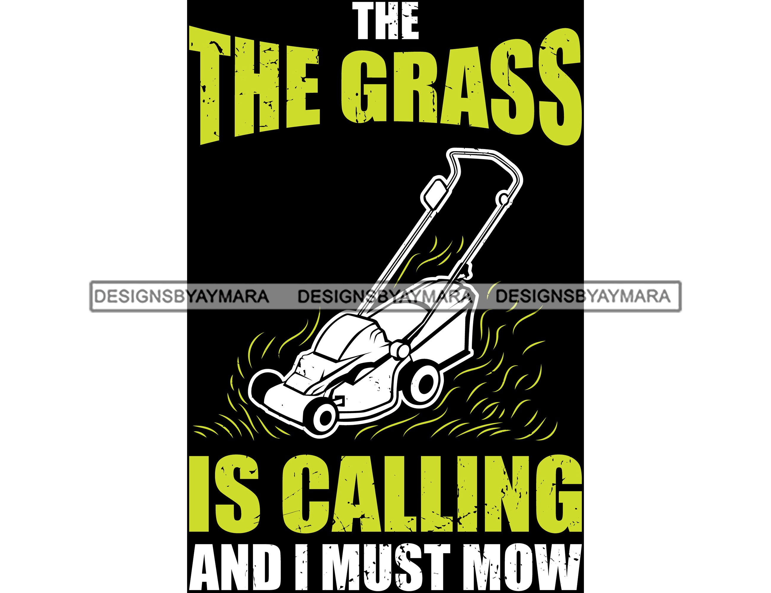 lawn-mower-quote-outdoor-flowers-grass-landscape-device-etsy