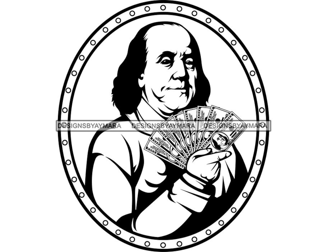 Benjamin Franklin Hundred Dollar President Portrait Cash Money Dollar ...