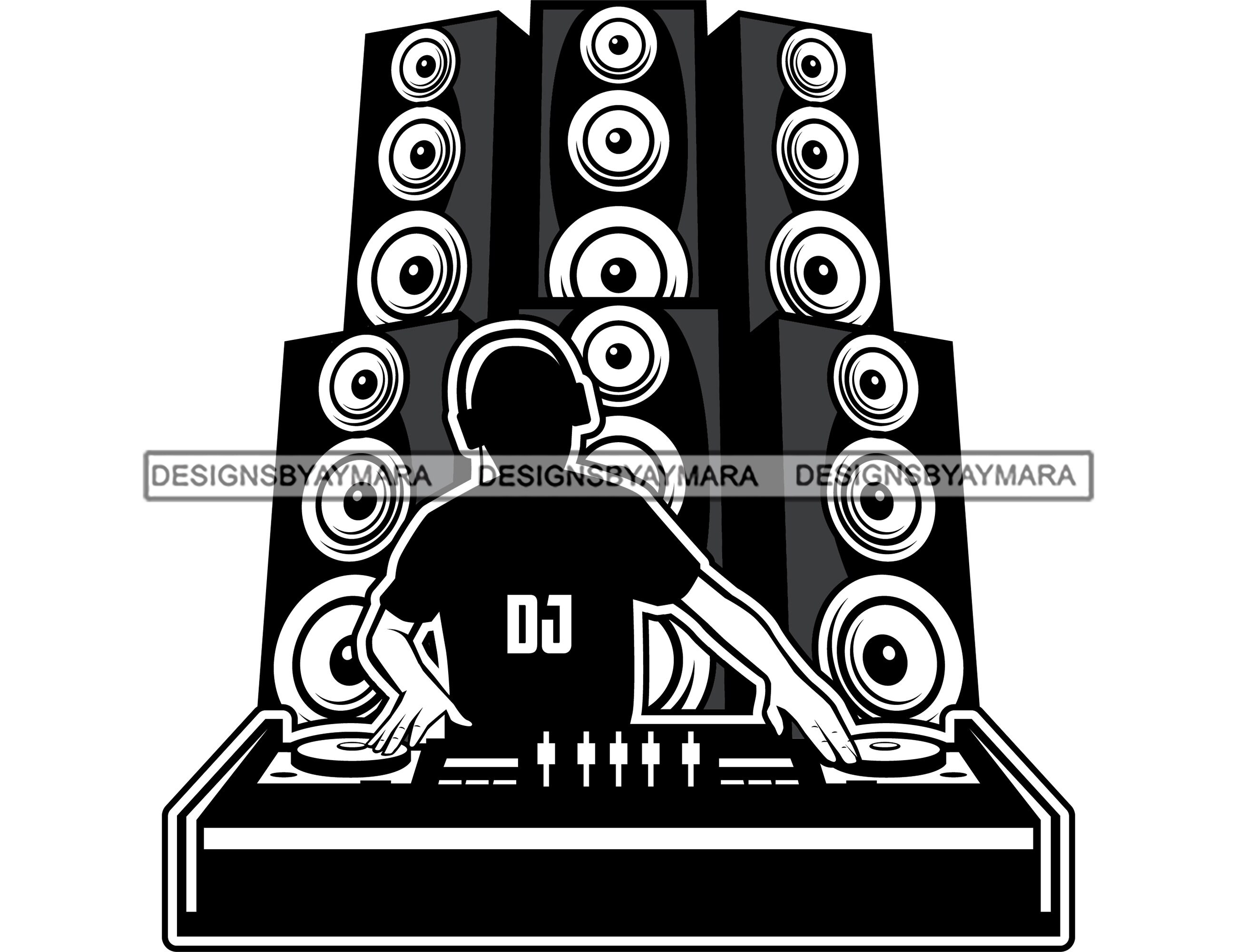 Dj Set up Speakers Festival Musical Modern Urban Pop Fun Music ...