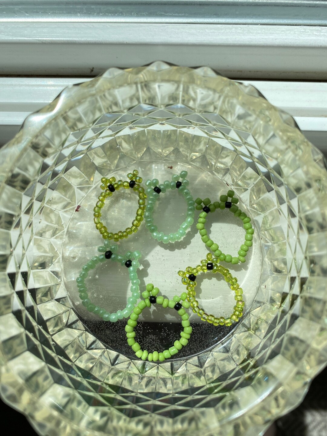Frog Seed Bead Rings - Etsy