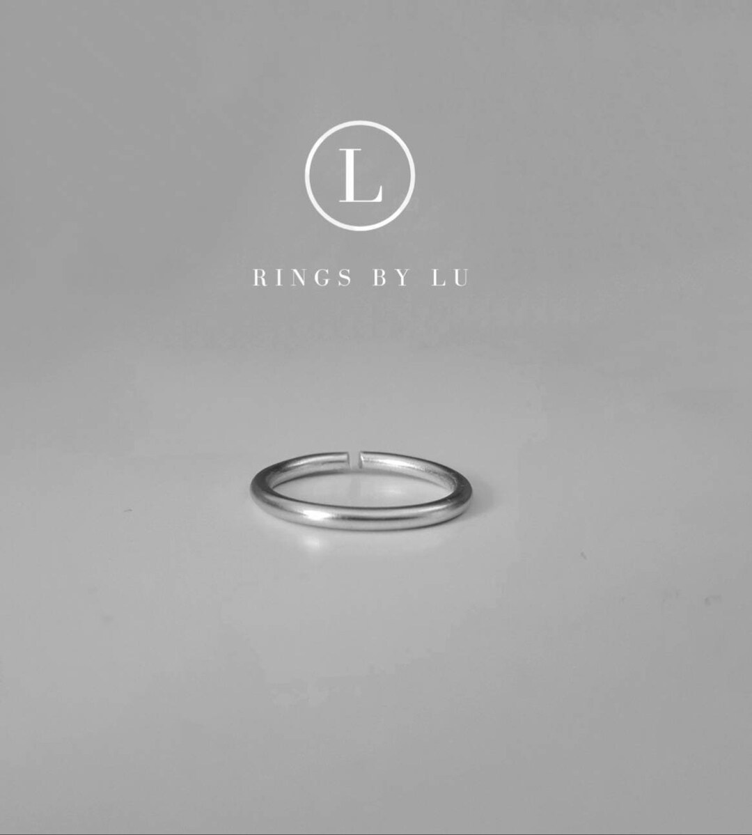 Ring Stacking Ring 2 Mm Wide Stainless Minimalistic Adjustable Anti ...