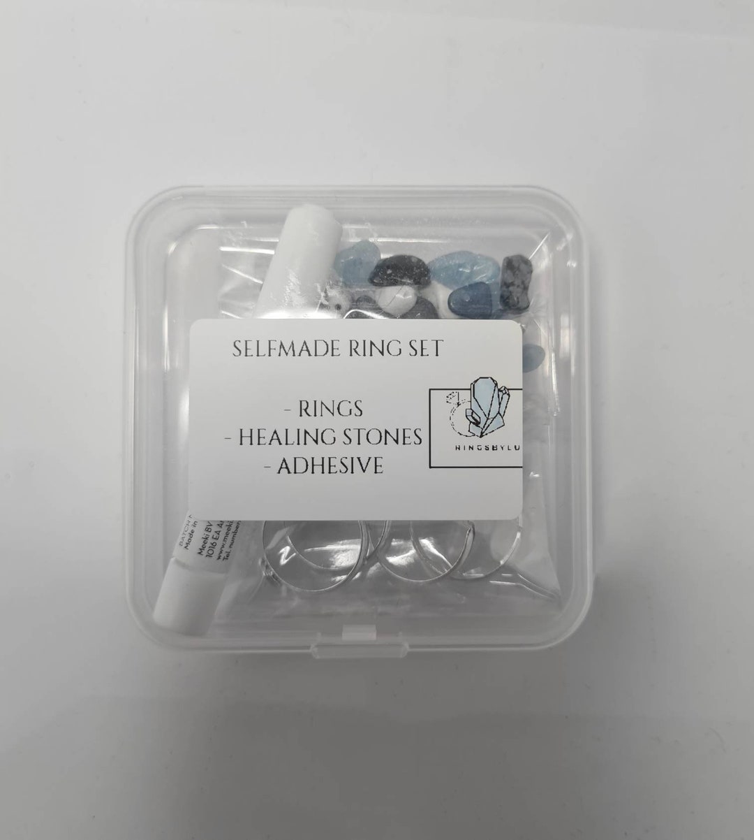 Ring Set DIY Healing Stones Gemstones for Creating Rings Adjustable ...