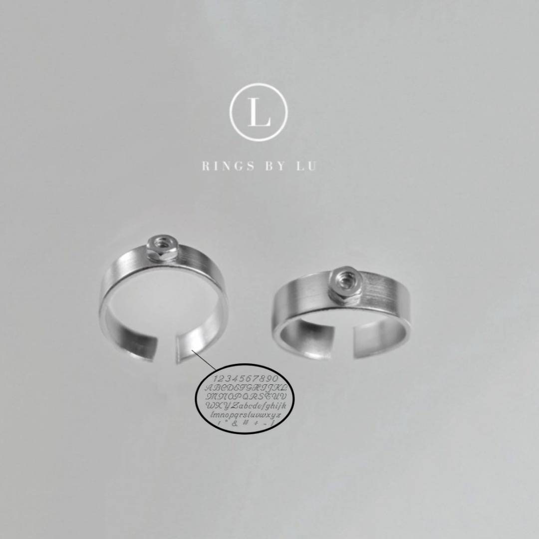 Ring Screw Ring Engraved Nut Mechanic Accessory Engraved - Etsy