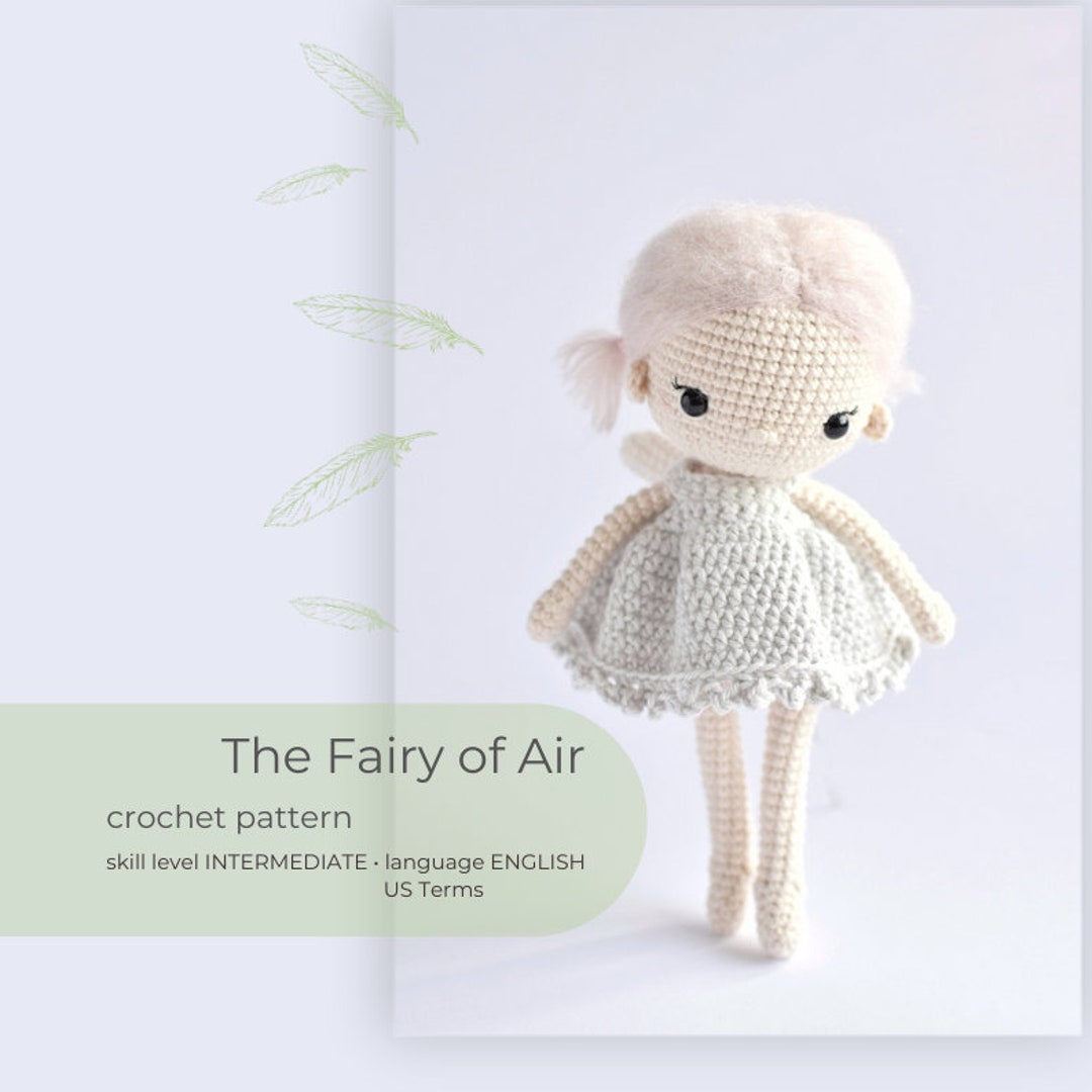 The Fairy of Air From the "elemental Fairies" Collection, Amigurumi ...