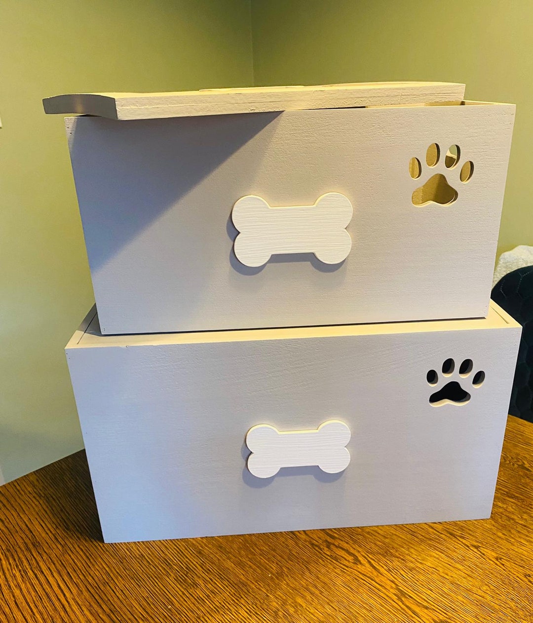 Personalised Toy Box With Lid | Dog Box | Gift Box | Dog Crate | Dog ...