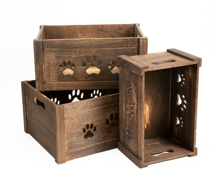 Personalised Toy Box Cat Box Gift Box Crate Cat Treat Gift for Cat ...