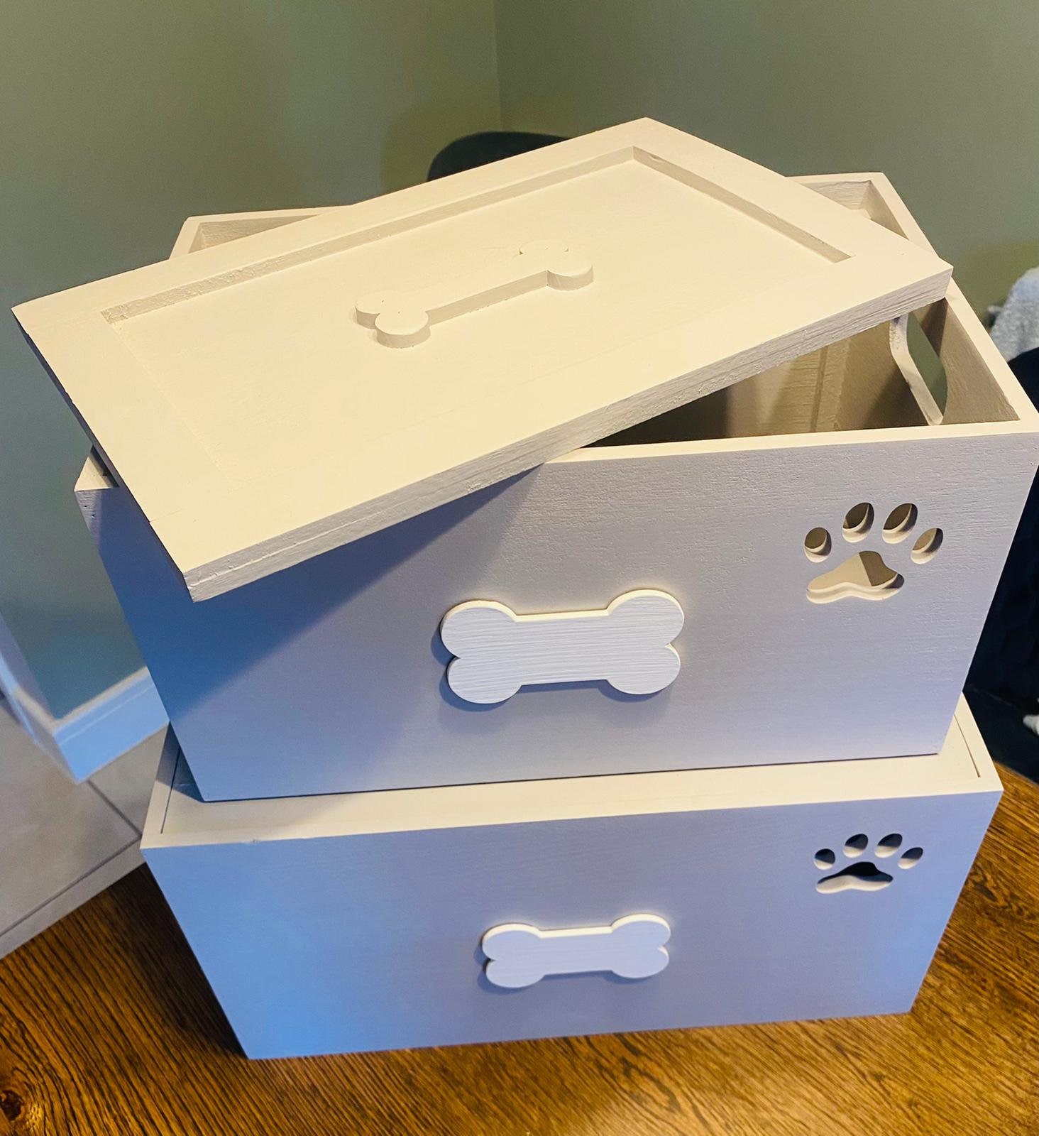Personalised Toy Box With Lid | Dog Box | Gift Box | Dog Crate | Dog ...