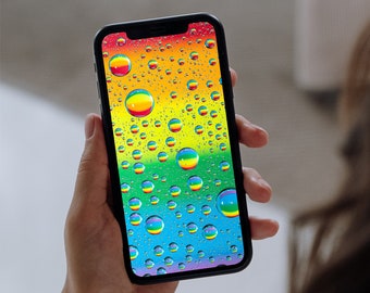 Rainbow Lock Screen - Etsy