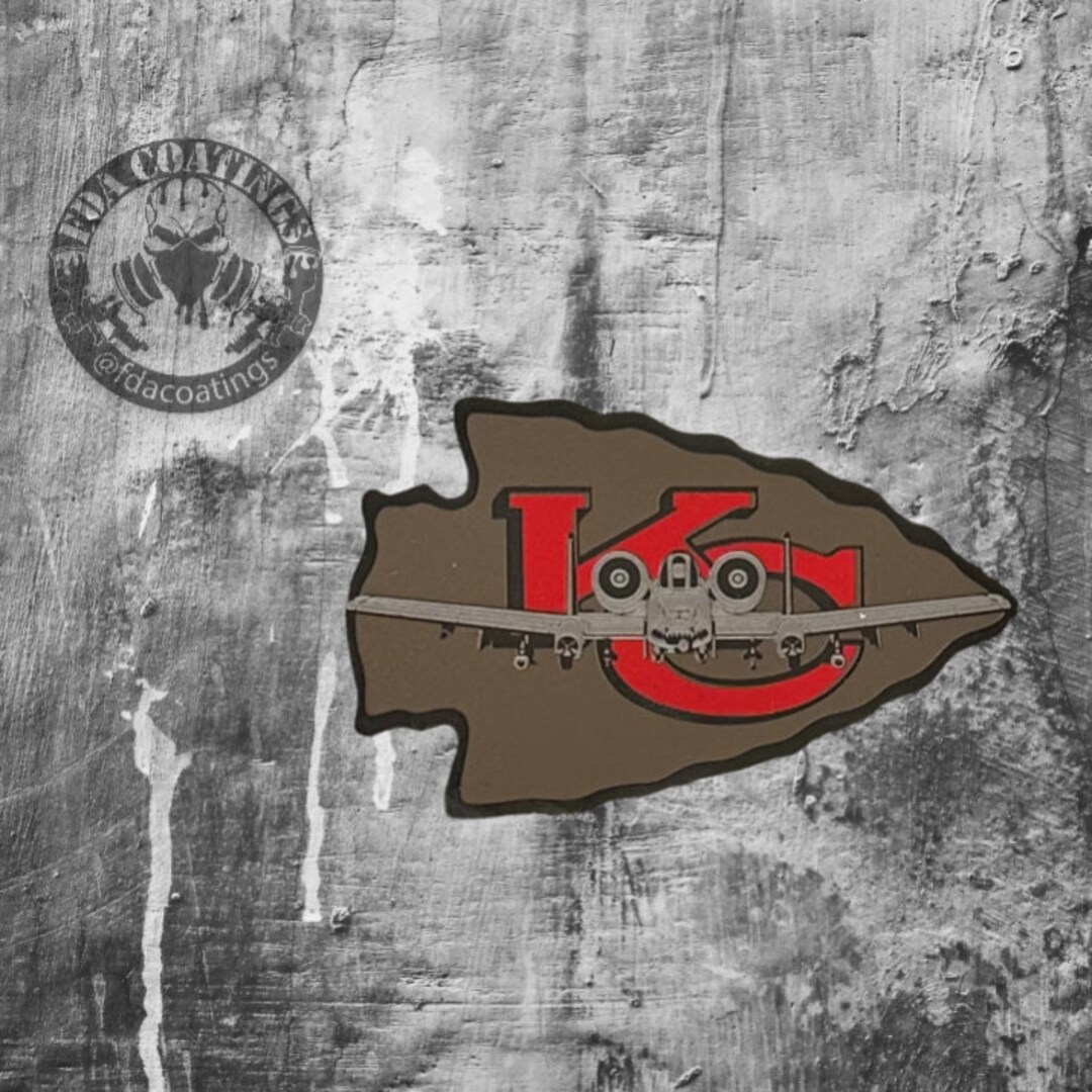 KC A10 Arrowhead Metal Moral Patch Custom Cerakote Metal Moral Patch or ...