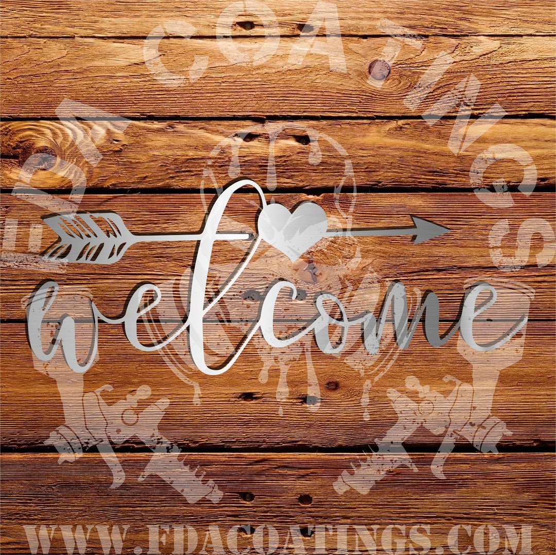 Welcome Sign, Dxf, Svg, Dxf File, Dxf Digital Download, Plasma Cutter ...