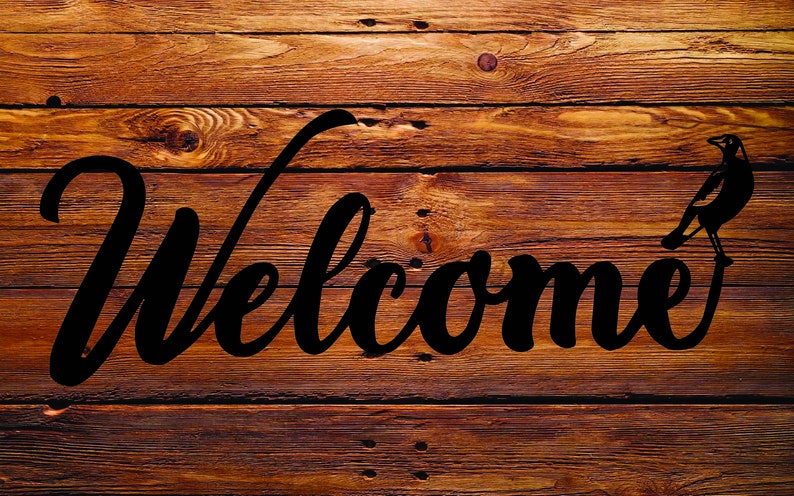 Welcome Sign, Dxf, Svg, Png File, Digital Download, Plasma Cutter File ...
