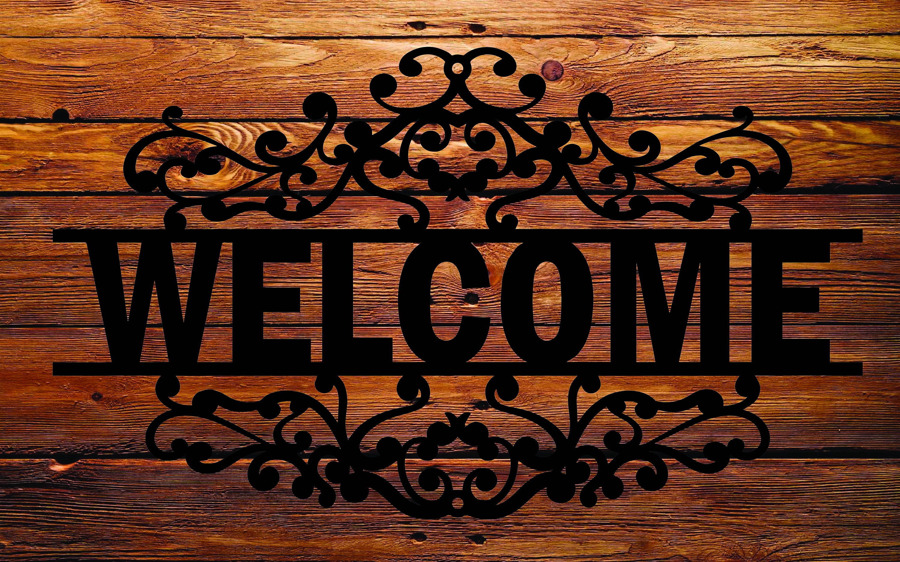 Welcome Sign, Dxf, Svg, Png File, Digital Download, Plasma Cutter File ...