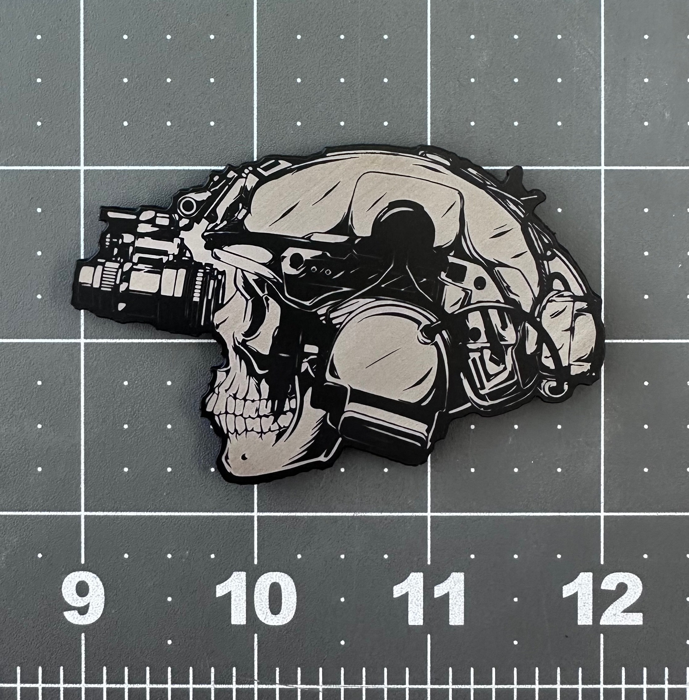 NODS Skull Custom Cerakote Metal Moral Patch or Magnet - Etsy