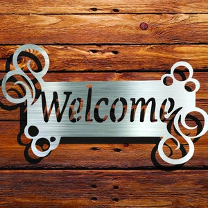 Welcome Sign, Dxf, Svg, Dxf File, Dxf Digital Download, Plasma Cutter ...