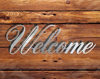 Welcome Sign Dxf Svg Dxf File Dxf Digital Download Plasma - Etsy