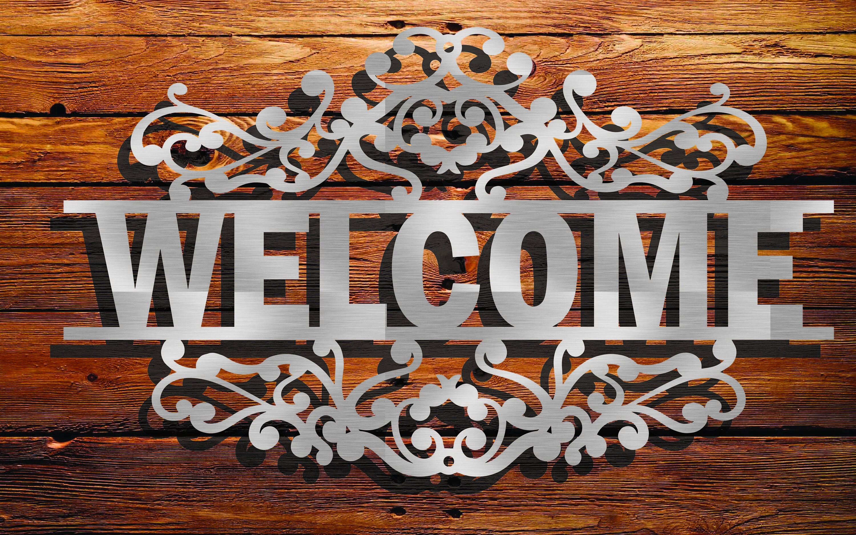 Welcome Sign, Dxf, Svg, Png File, Digital Download, Plasma Cutter File ...