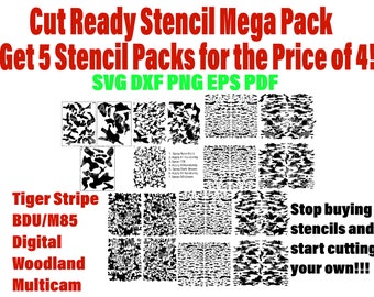 Multicam Stencil File - Etsy