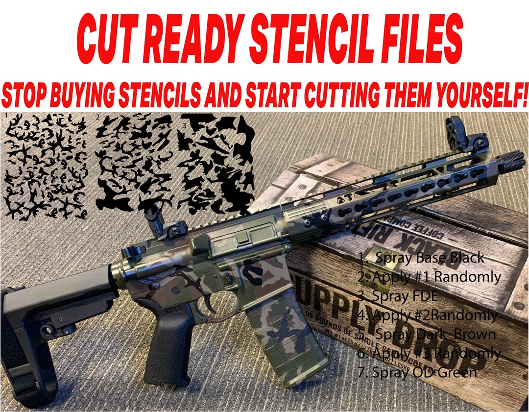 Gun Camo Stencils