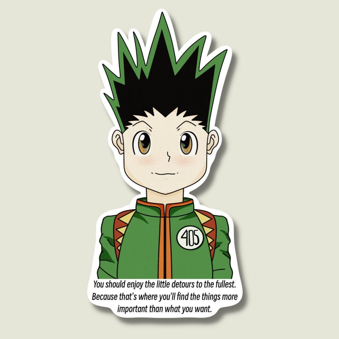Gon Freecss Sticker Hunterxhunter Sticker Hxh Anime - Etsy