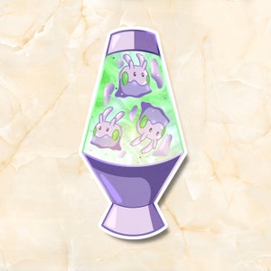 Goomy Lava Lamp Sticker, Vinyl Holographic Sticker, Waterproof Sticker ...