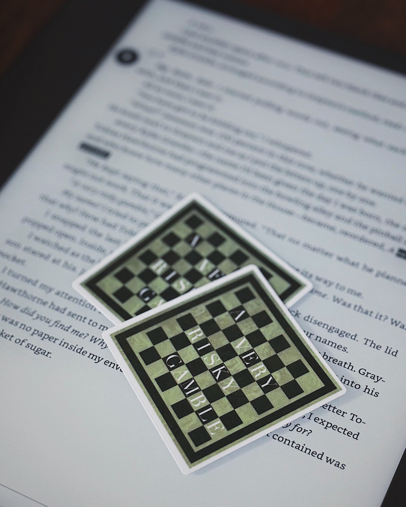 The Inheritance Games Sticker, A Very Risky Gamble, Avery Grambs ...