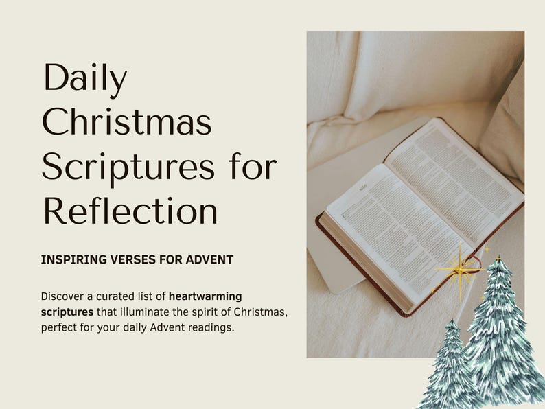 Printable Advent Bible Reading Plan | 25-day Christmas Scripture Study ...