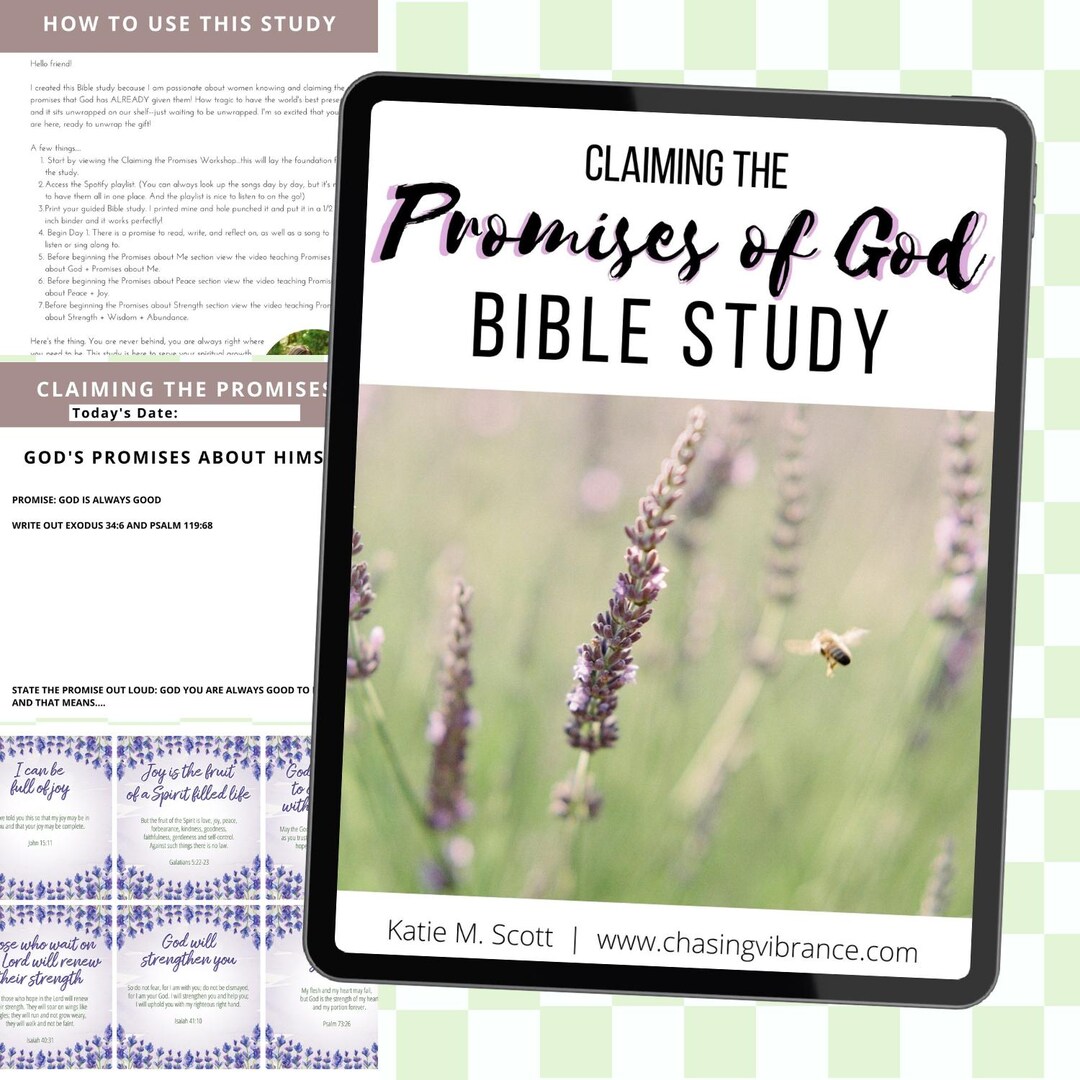 Claiming the Promises of God Digital Bible Study - Etsy