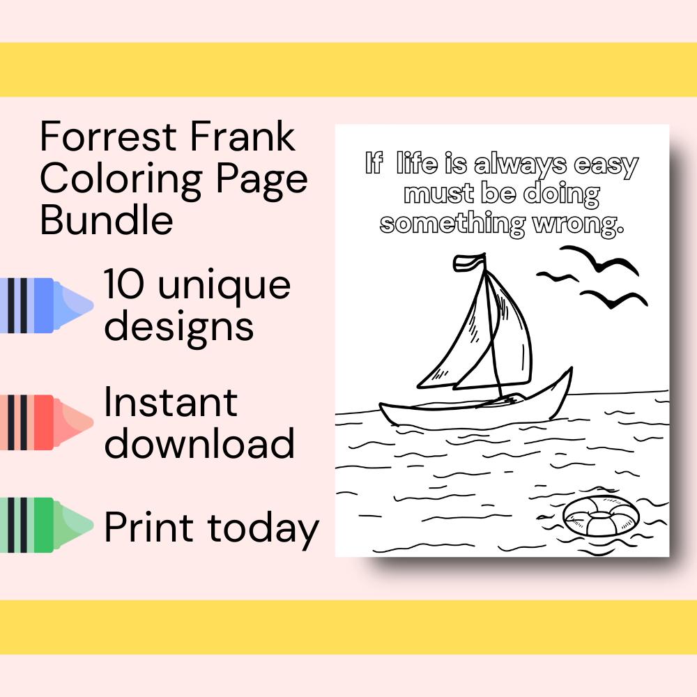 Forrest Frank Coloring Pages | Sunday School Coloring Page, Kids ...