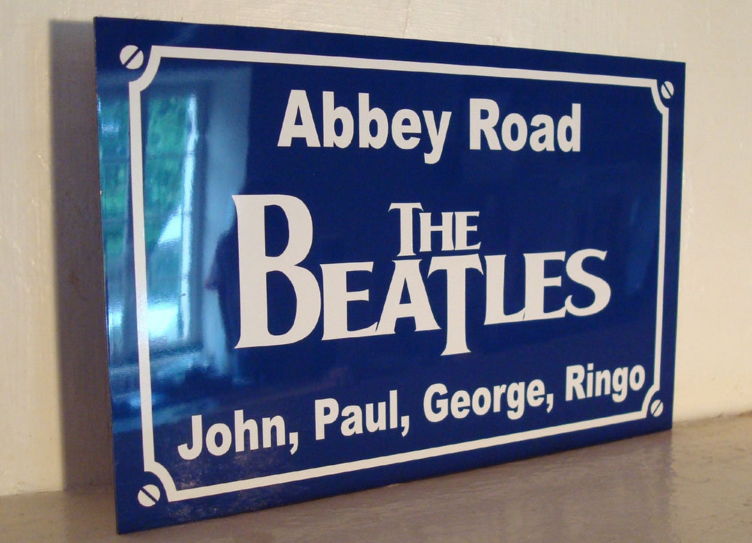 THE BEATLES Abbey Road Street Sign Creation Collector Limited Edition ...