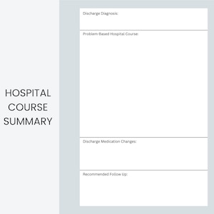 Medical Student Inpatient H and P Template | Disease Script | Canva ...