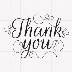 Thank You SVG, Thank You Sign, Wedding Thank You Svg, Thank You Card ...