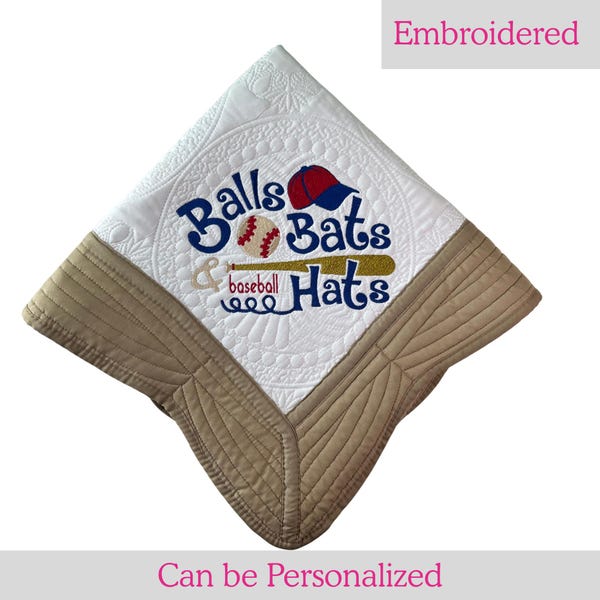 Baseball Baby Quilt - Etsy