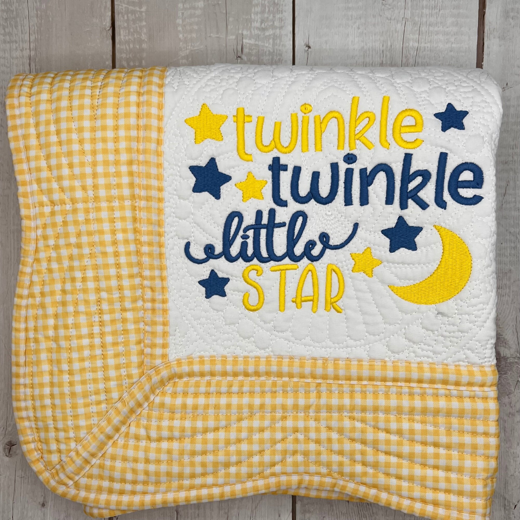 Twinkle Twinkle Little Star Design-personalized Embroidered - Etsy