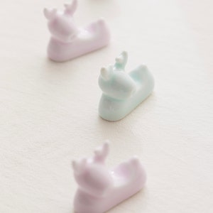 Adorable Ceramic Mini Moose Chopsticks Rest - Multicolored Kitchen ...