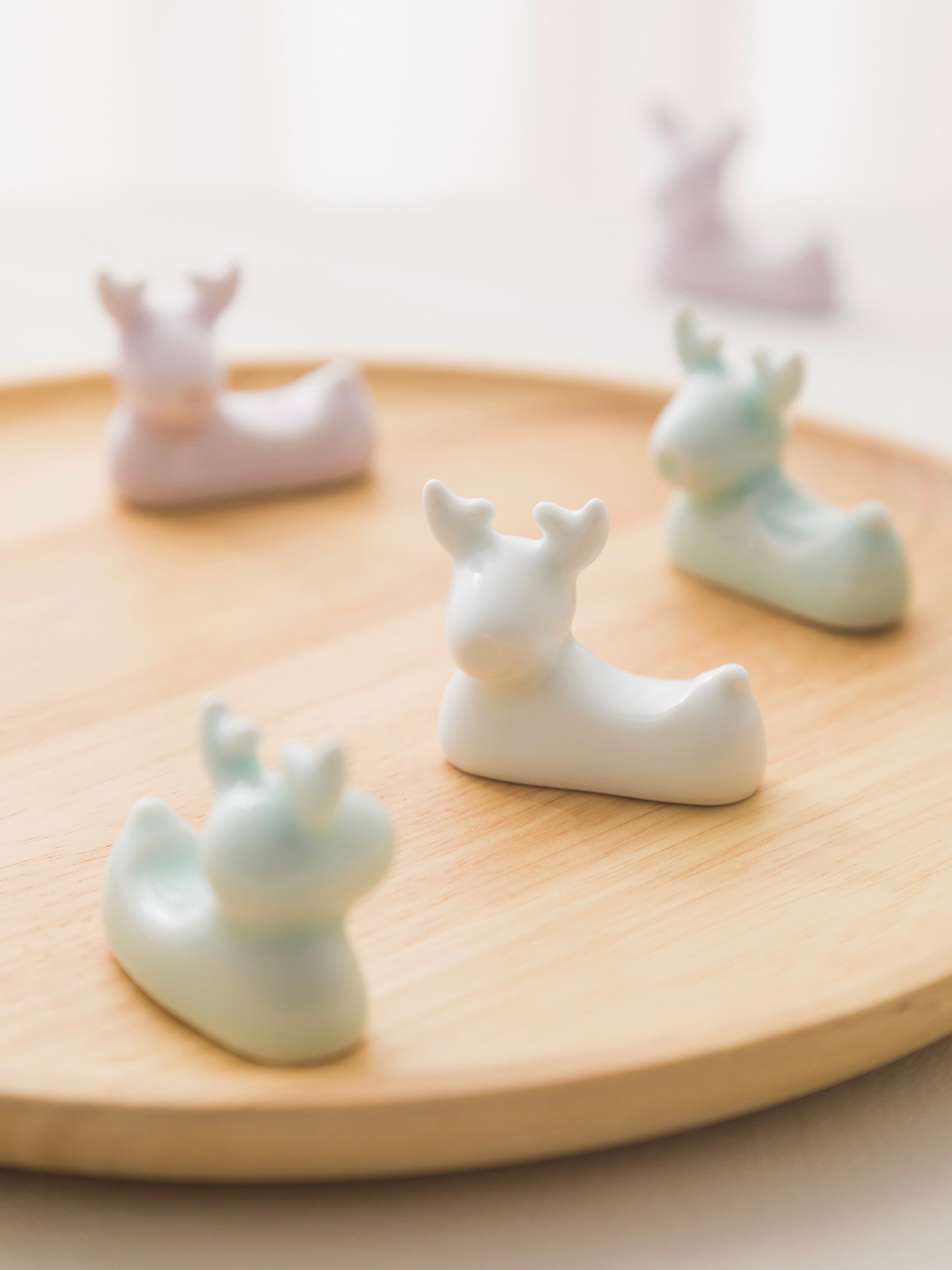 Adorable Ceramic Mini Moose Chopsticks Rest - Multicolored Kitchen ...