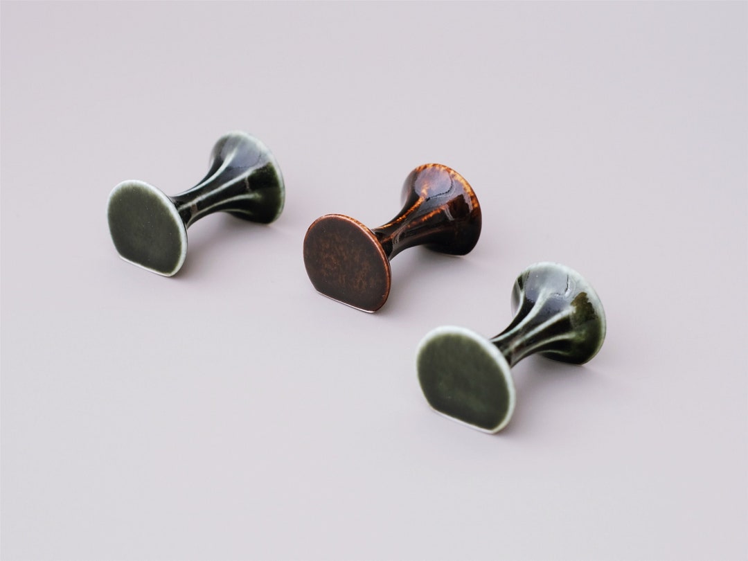 Aesthetic Mini Dumbbell Ceramic Chopsticks Rest and Holder, Handmade ...