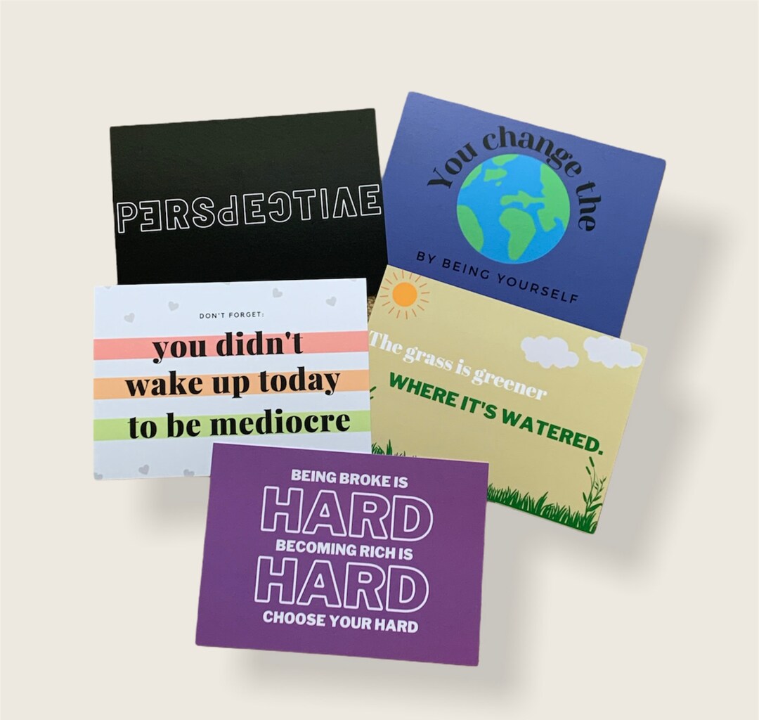 Motivational Quote Postcards Motivation Inspirational Postcards Goal ...