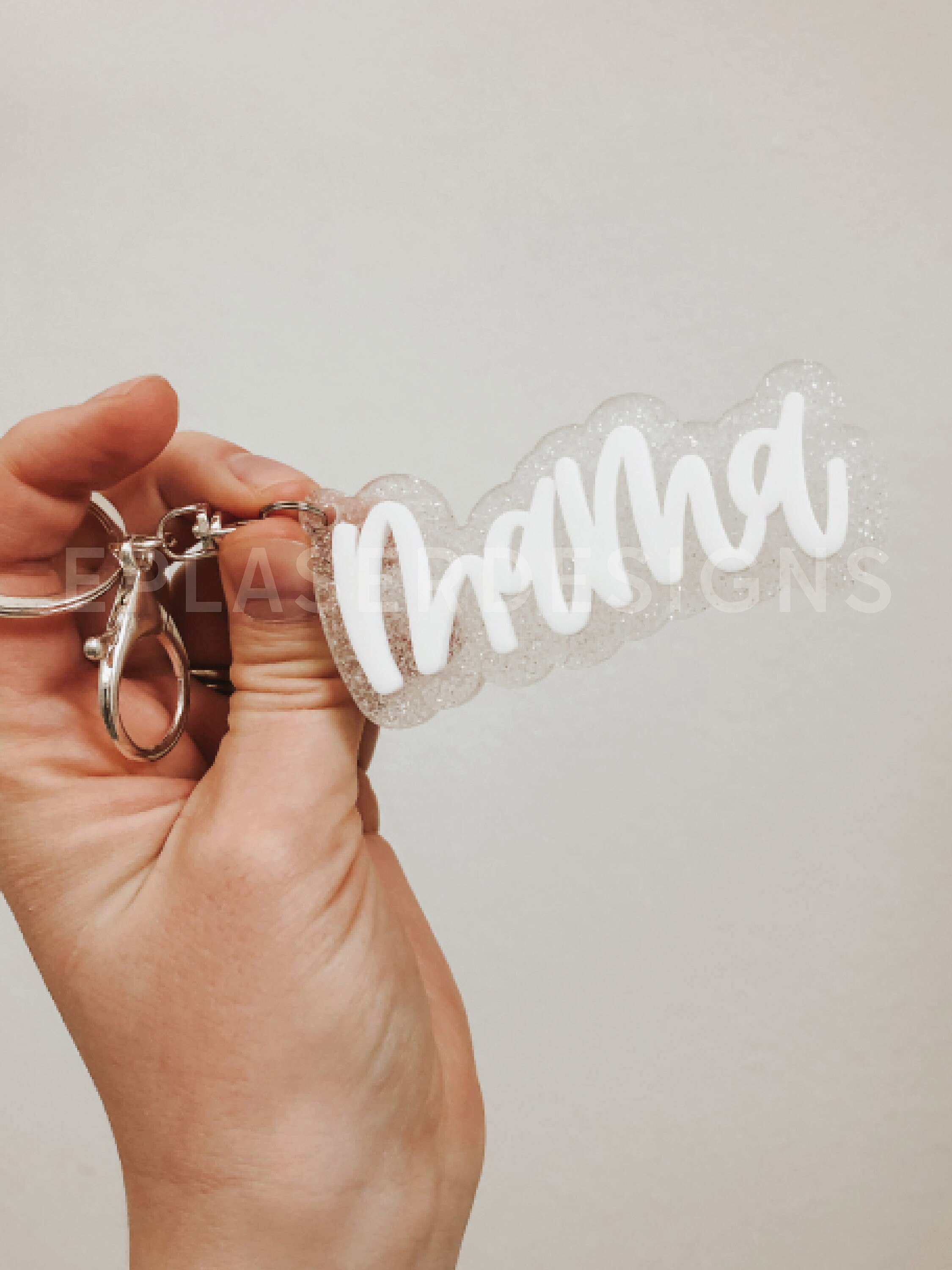 3D Mama Keychain SVG Glowforge File Laser File for - Etsy