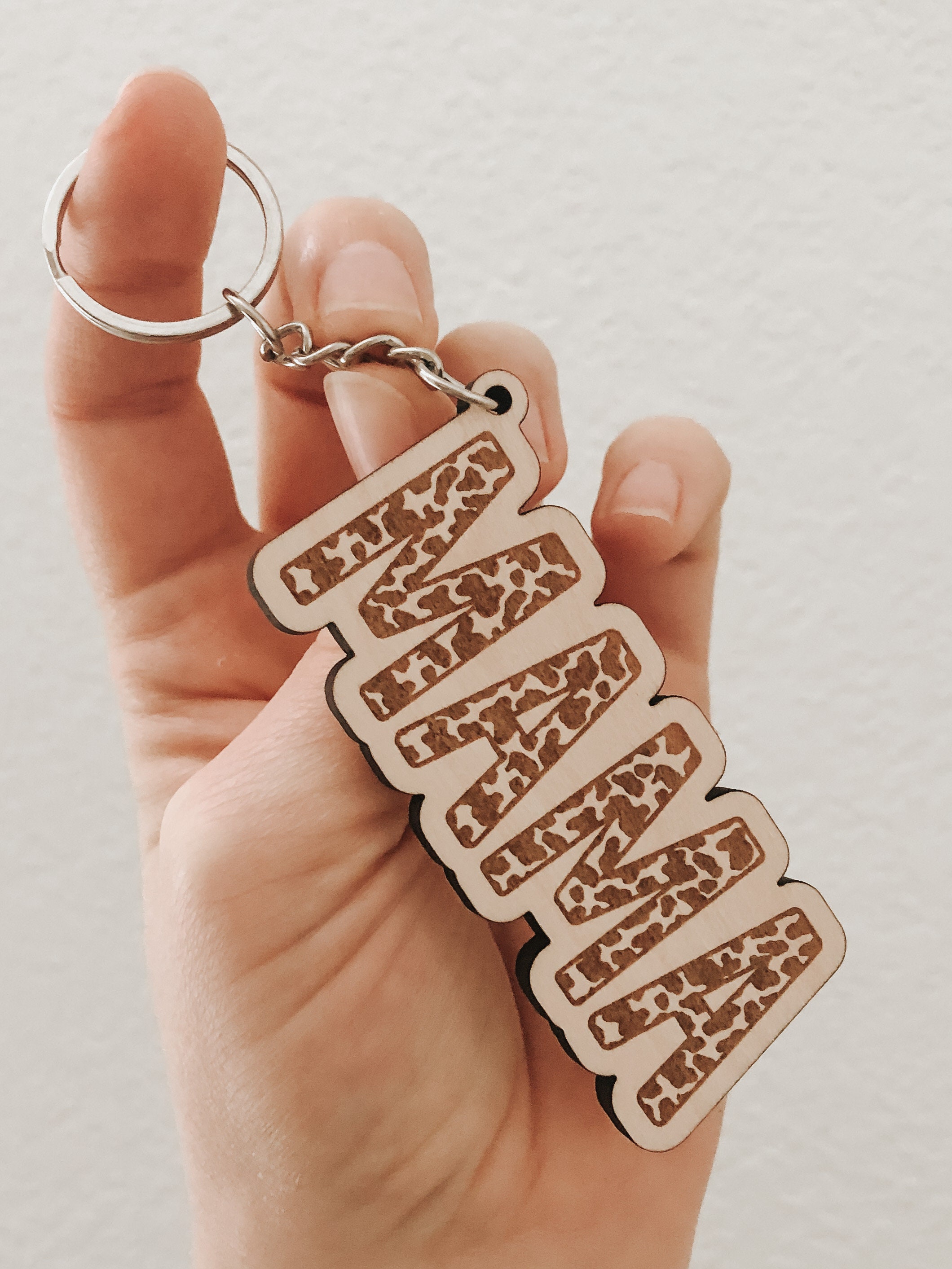 Mama Keychain SVG Bundle | Glowforge File, Laser File for Keychain ...