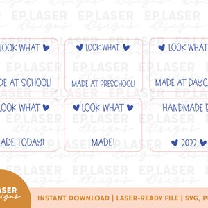 Look What I Made Magnet SVG Kids Artwork Magnet Svg - Etsy