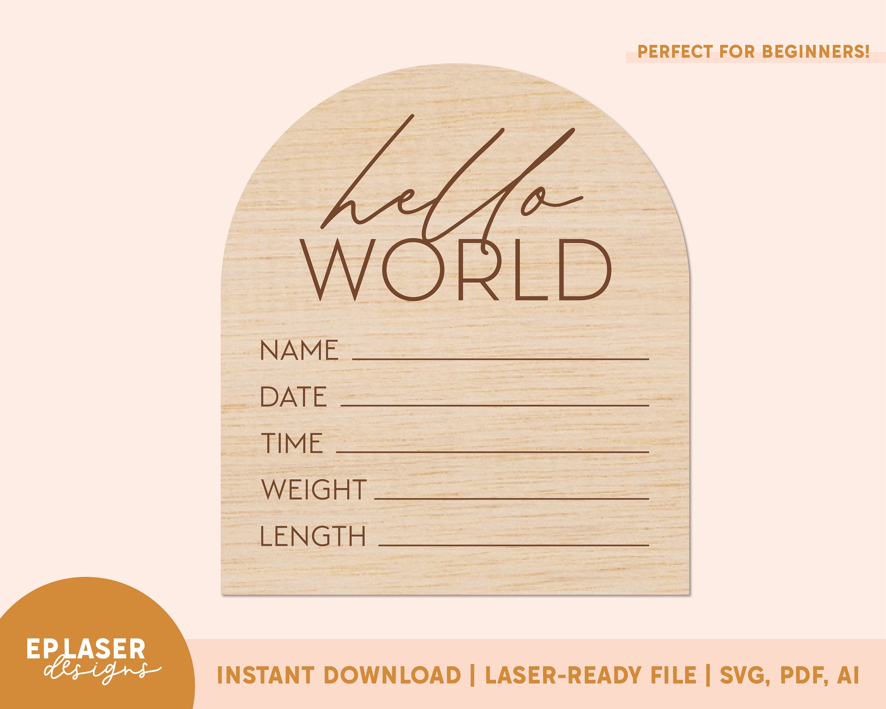 Arch Geboorte Stats Tekenen SVG Geboortestatistieken SVG, Newborn Stats ...